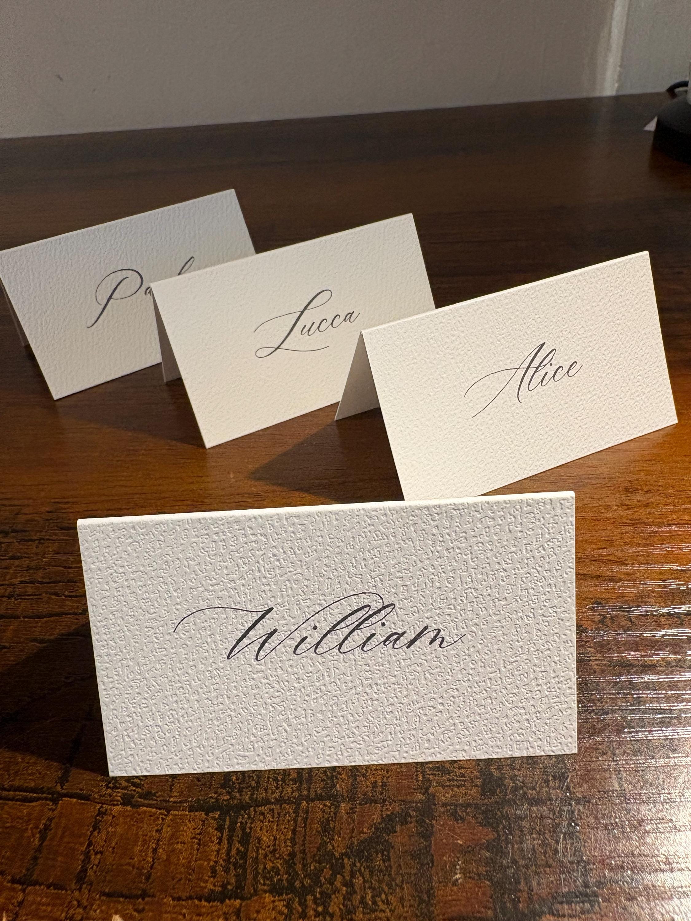 Modern Wedding Name Cards | Name Tags | Place Cards | Black and White ...