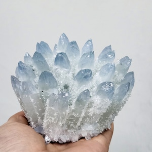 Blue Phantom Quartz Crystal Cluster Stones Mineral Reiki - Etsy