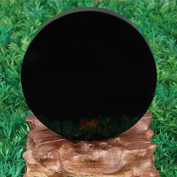Obsidian Mirror - Etsy