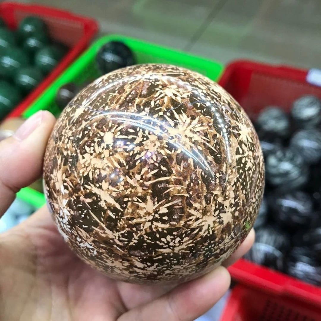 Gold Astrophyllite Sphere Astrophyllite Quartz Crystal Ball Energy ...