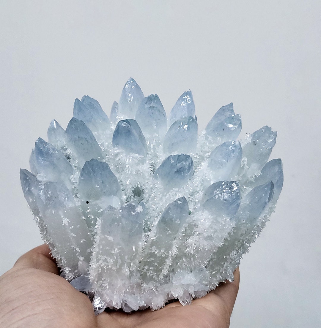 Blue Phantom Quartz Crystal Cluster Stones Mineral Reiki - Etsy