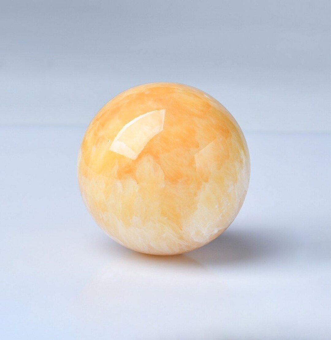Topaz Yellow Jasper Crystal Sphere Topaz Yellow Crystal Ball - Etsy