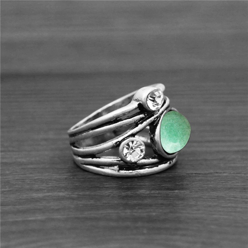 Crystal Plant Rings Natural Quartz Rings For Womem Vintage | Etsy