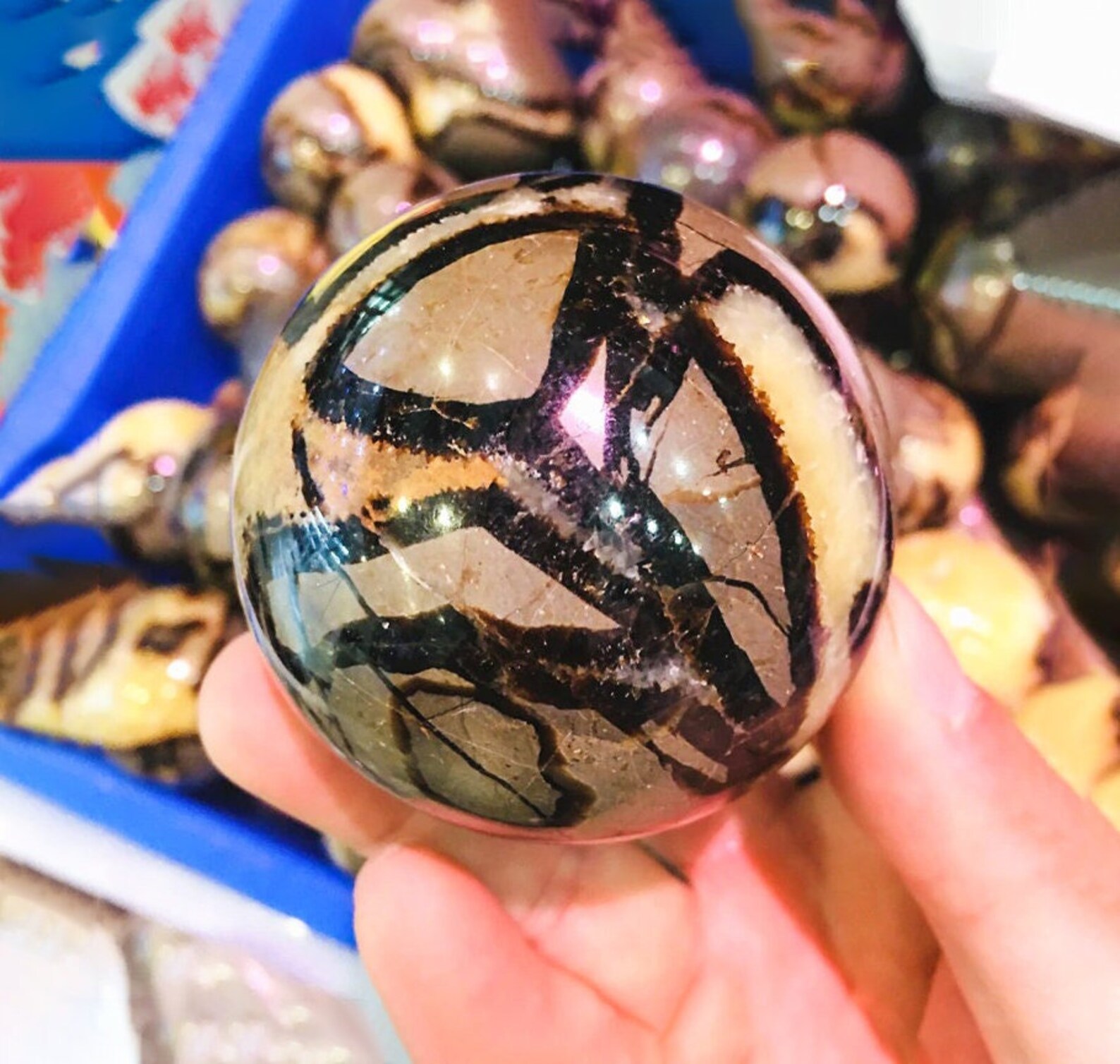 Dragon Septarian Sphere Dragon Septarium Crystal Ball - Etsy