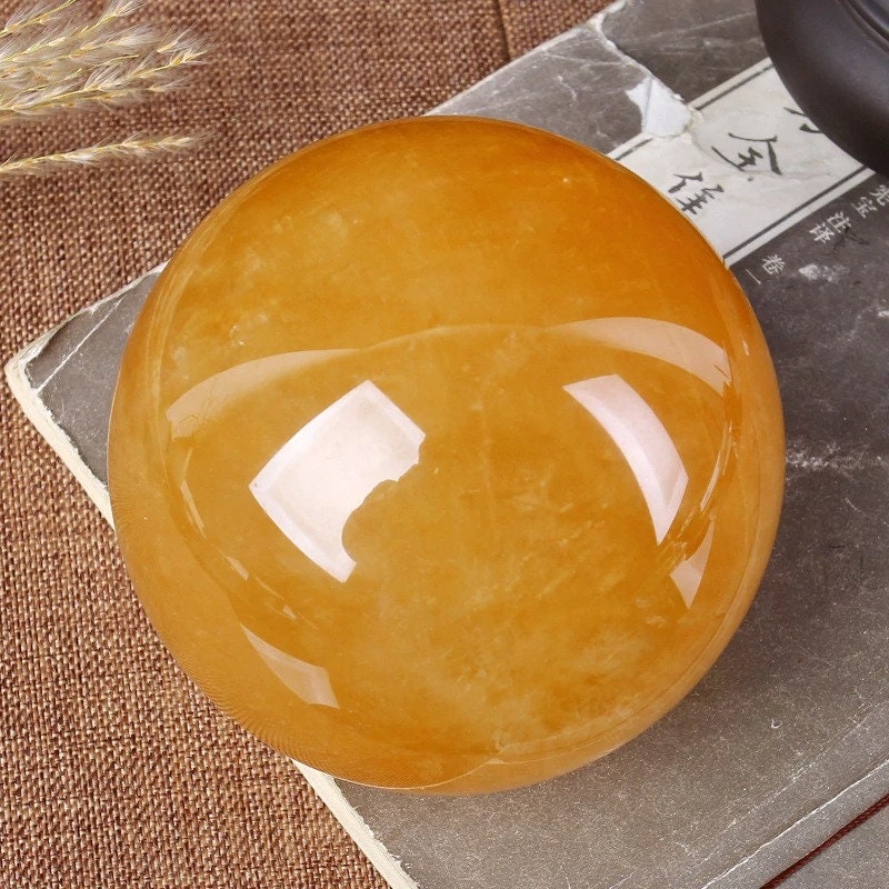 Natural Citrine Calcite Crystals Ball Citrine Calcite Quartz - Etsy