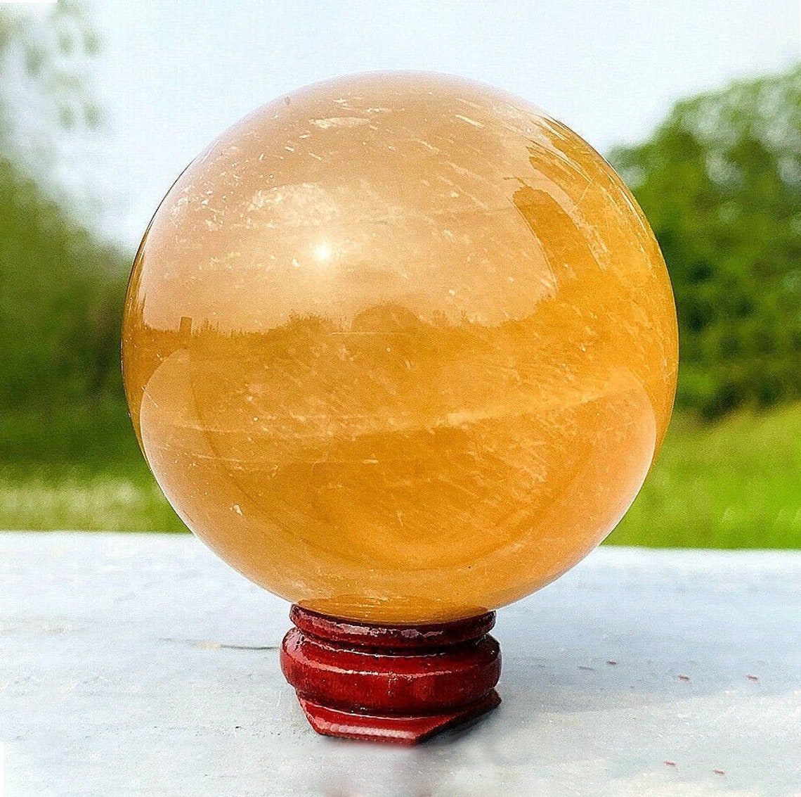 Natural Citrine Calcite Crystals Ball Citrine Calcite Quartz - Etsy