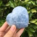Natural Celestite Crystal Heart Hand Made Celestite Crystal Heart ...