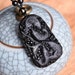 Natural Black Obsidian Happy Four Fish Pendant Obsidian Fish - Etsy