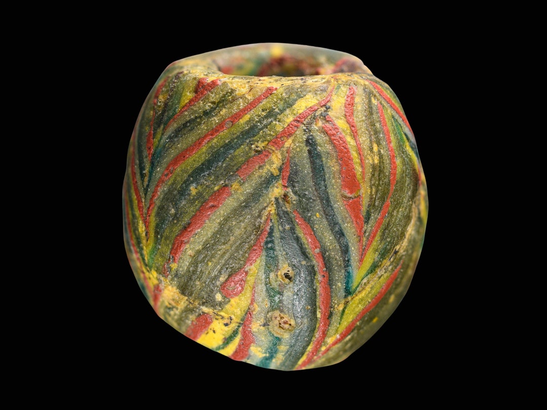 A Rare Ancient morfia Glass Bead, Collectible Ancient Bead, Ancient ...