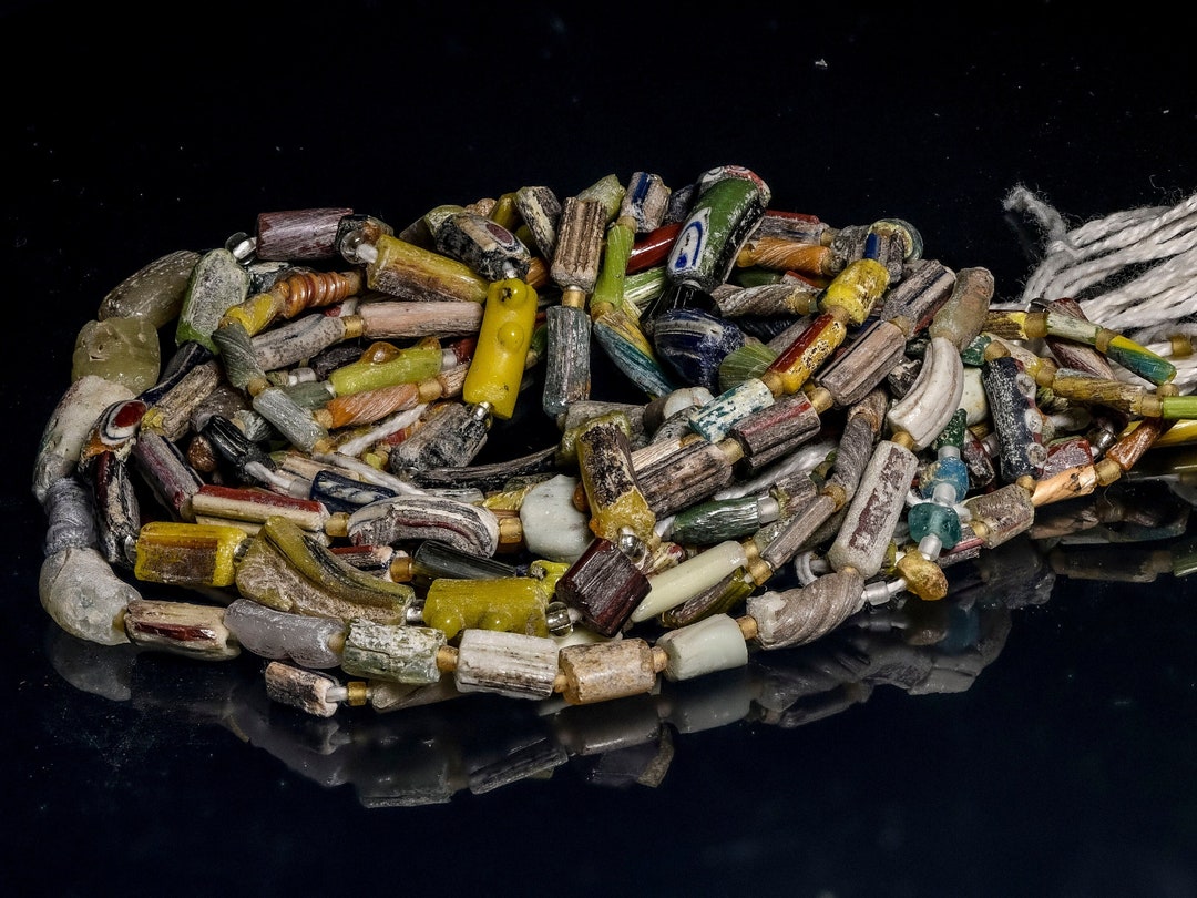 Glass Bangle Beads From Pakistan Multi-color X168 - Etsy