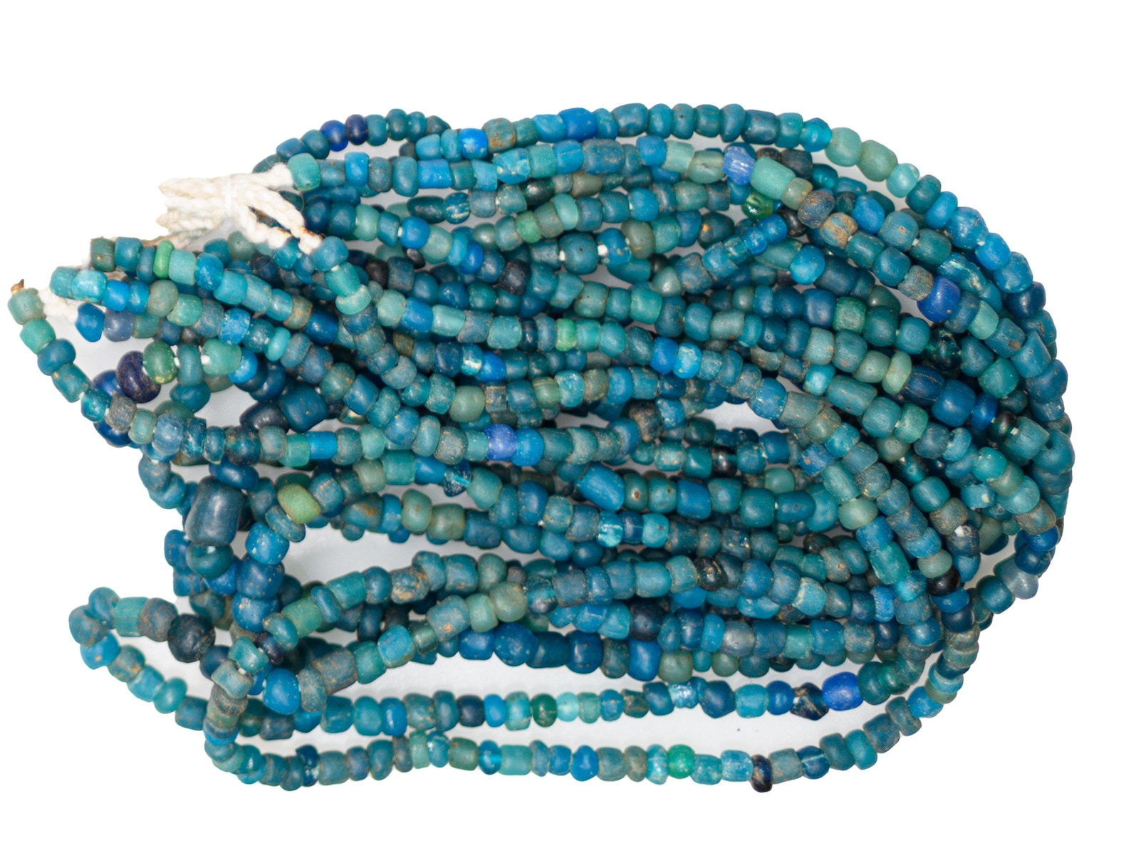 Large Excavated Indo-Pacific Trade Wind Beads in Teal Blue | Etsy