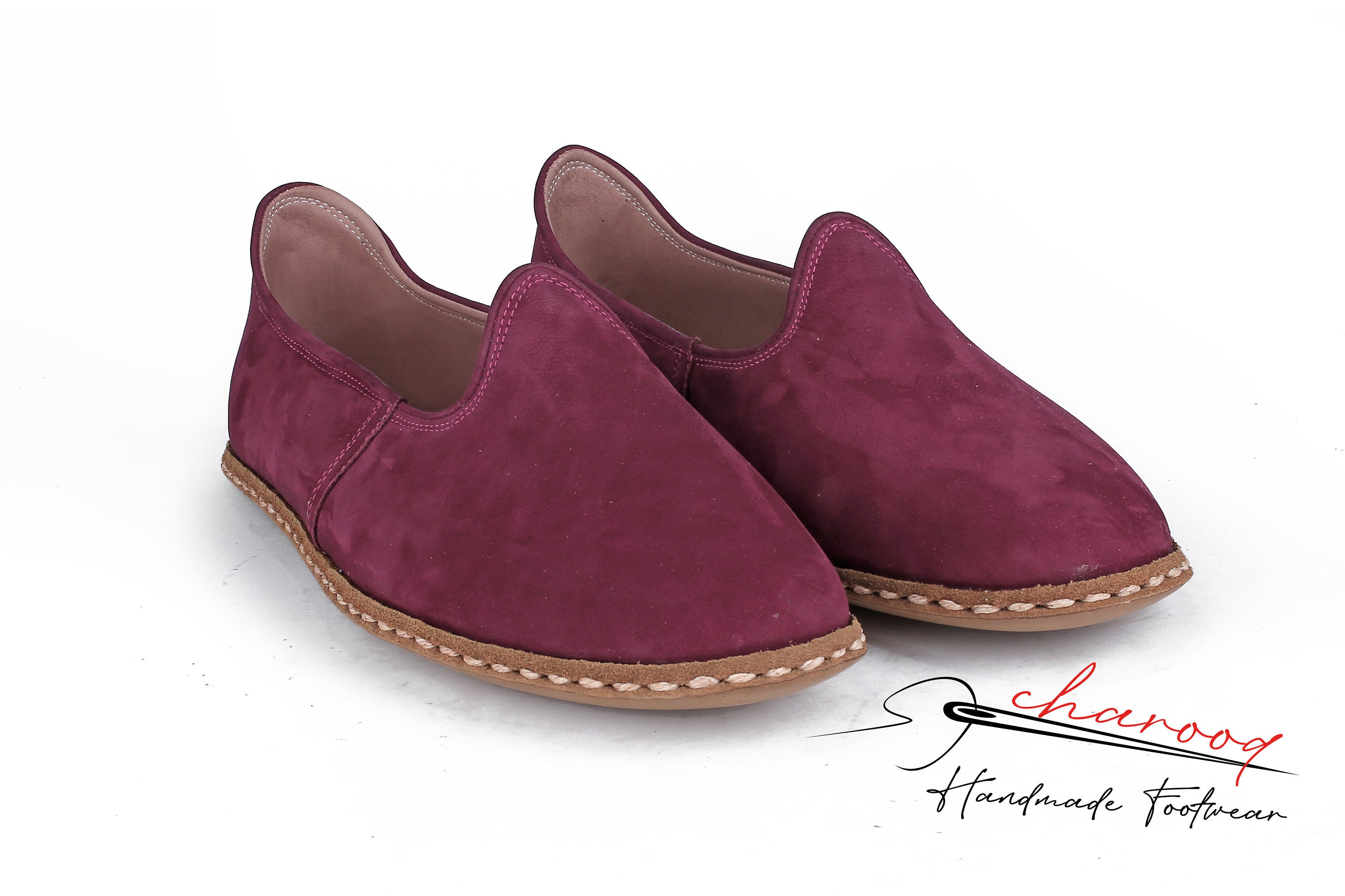 Heritage, Women's Flat Comfort Handmade Nubuck Leather, Authentic ...
