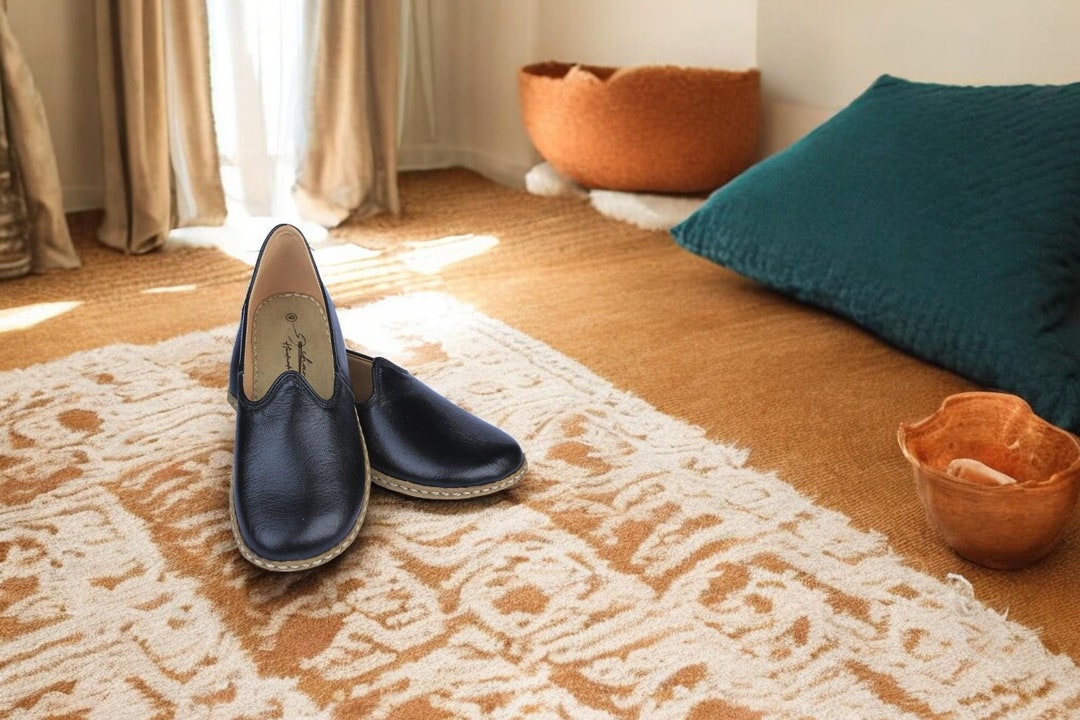 Women's Wide Toe Box Flat Genuine Leather Shoes, Authentic Barefoot ...