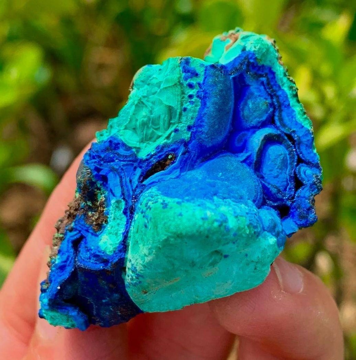 Natural Azurite with Malachite Specimen from Utah USA Unique | Etsy
