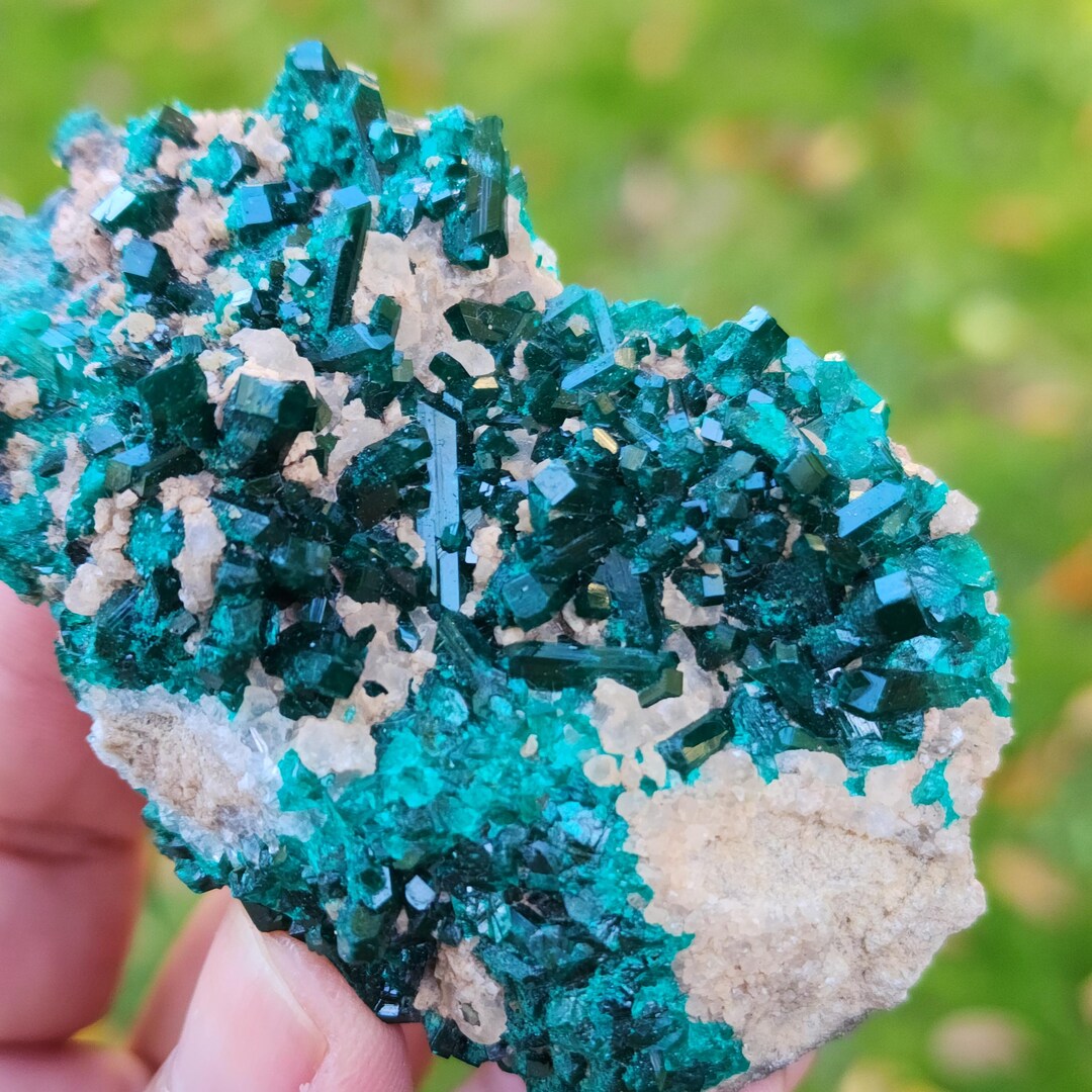 Top Quality Dioptase Specimen Crystals on Both Sides From Namibia ...