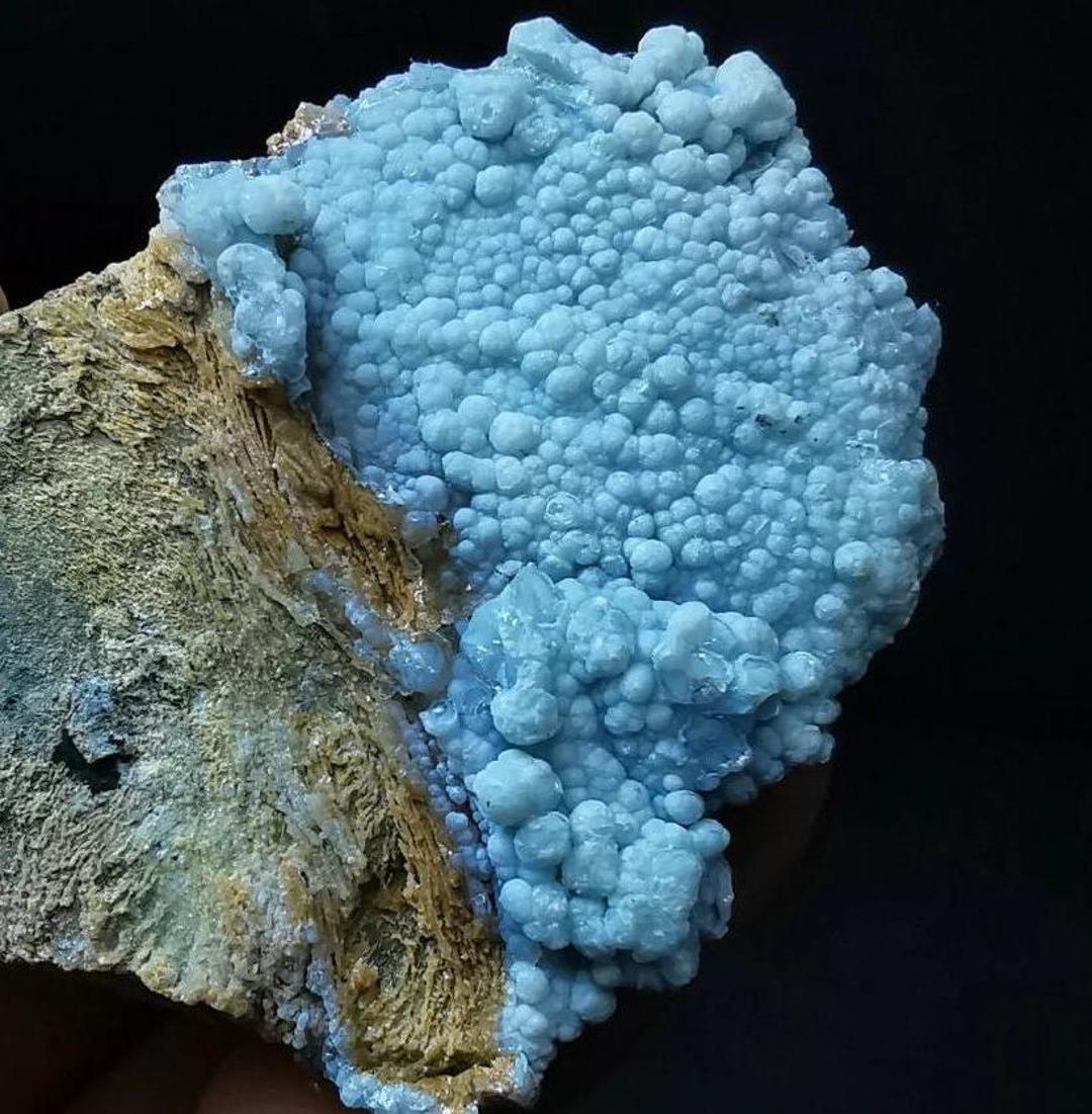 Natural Blue Gibbsite Crystal, Unique Gibbsite Mineral, Rare Gem Grade ...