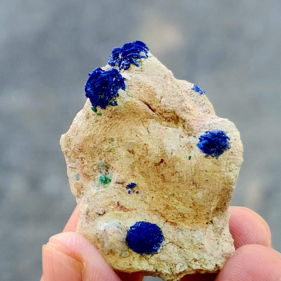 Self Stand Azurite Specimen Deep Color From Morocco, Watch Video This ...