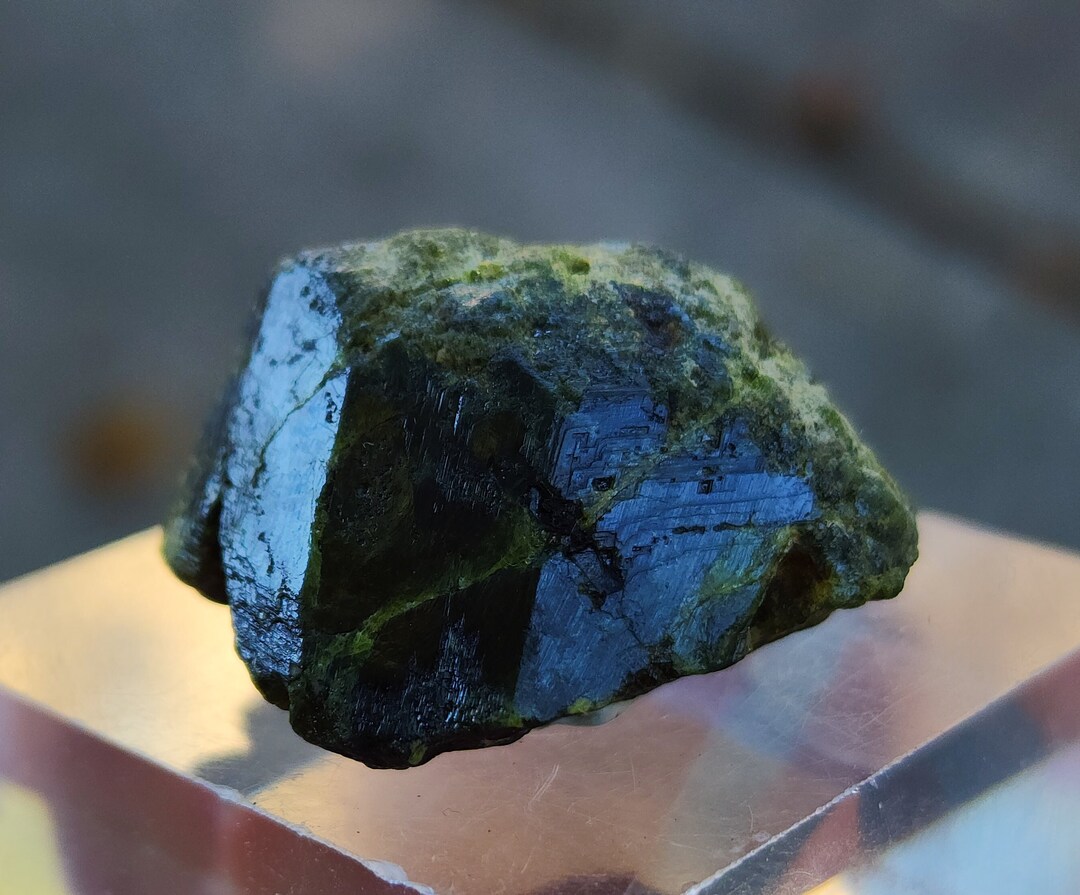Natural Demantoid Garnet Specimen, 22gm, Rare Unique Green Demantoid ...