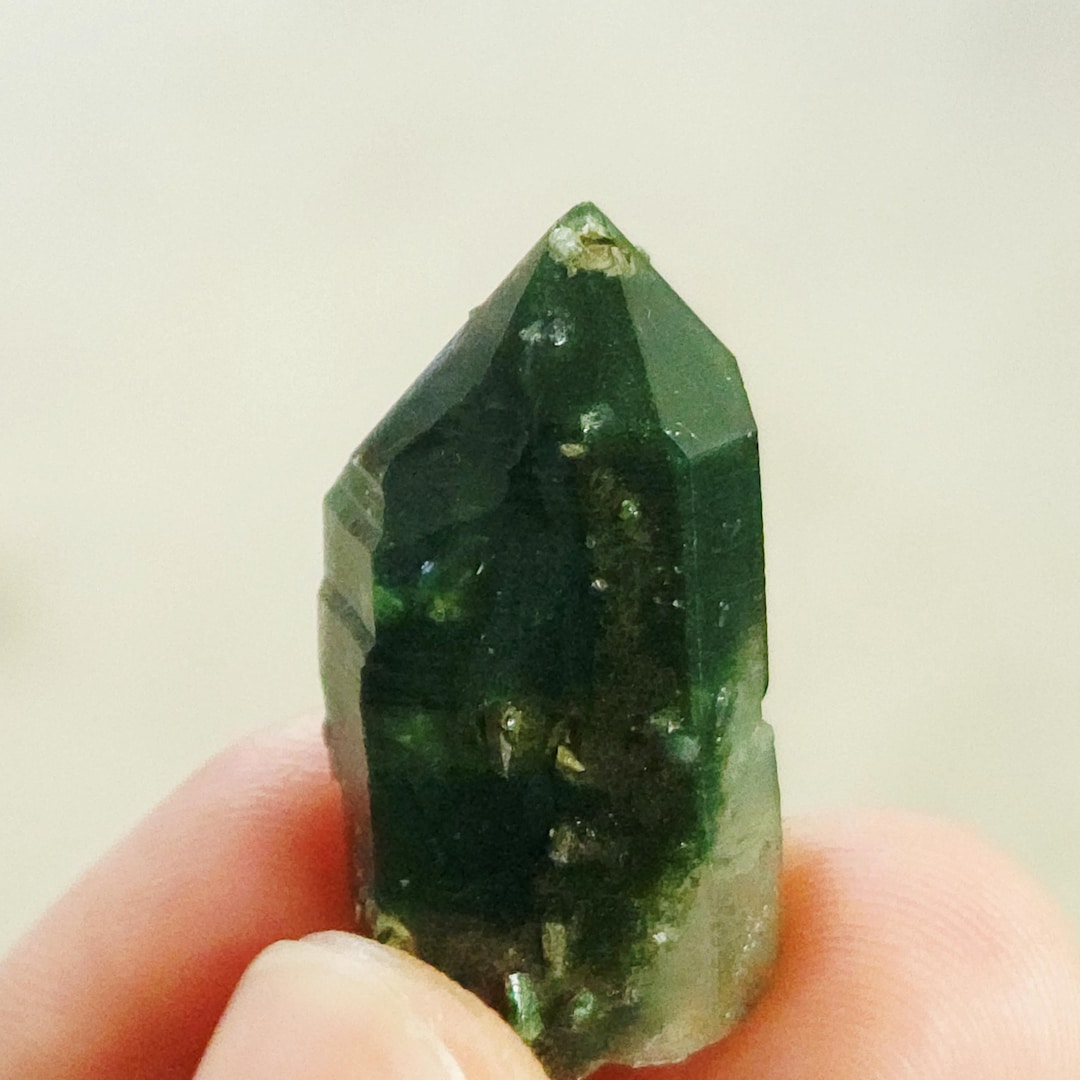 Exceptionally Stunning DT Fuchsite in Quartz Crystal, Super Rare Shape ...