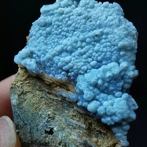 Natural Blue Gibbsite Crystal, Unique Gibbsite Mineral, Rare Gem Grade ...