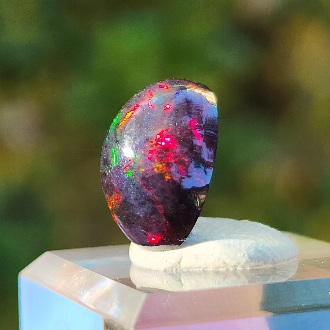 Natural Black Opal From Australia, High Quality Fire Opal, US Seller - Etsy