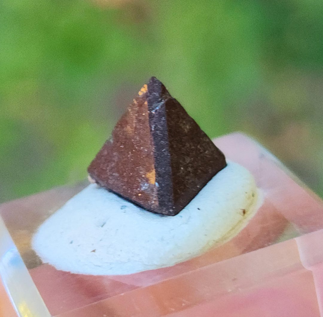 Natural Pyramid Crystal From Middle East, Zunyite Crystal, All Sides ...