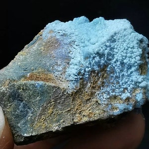 Natural Blue Gibbsite Crystal, Unique Gibbsite Mineral, Rare Gem Grade ...