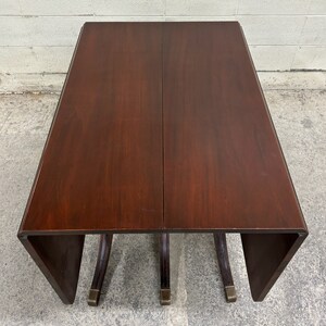 Vintage Duncan Phyfe Style Mahogany Drop Leaf Dining Table W/ Jefferson ...