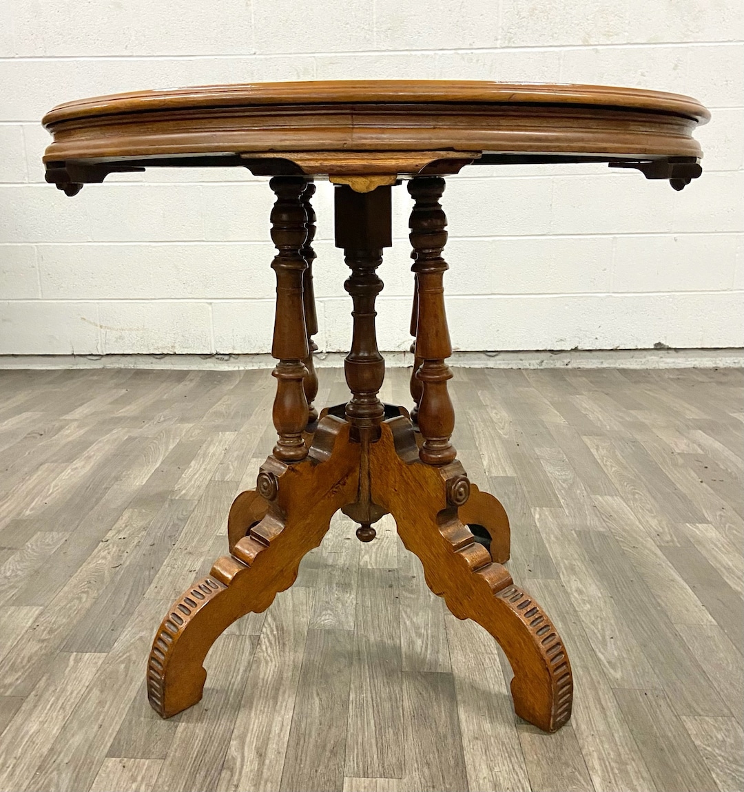 Antique Victorian Style Oval Parlor Table Accent Table - Etsy