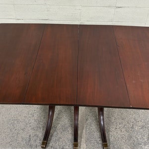 Vintage Duncan Phyfe Style Mahogany Drop Leaf Dining Table W/ Jefferson ...