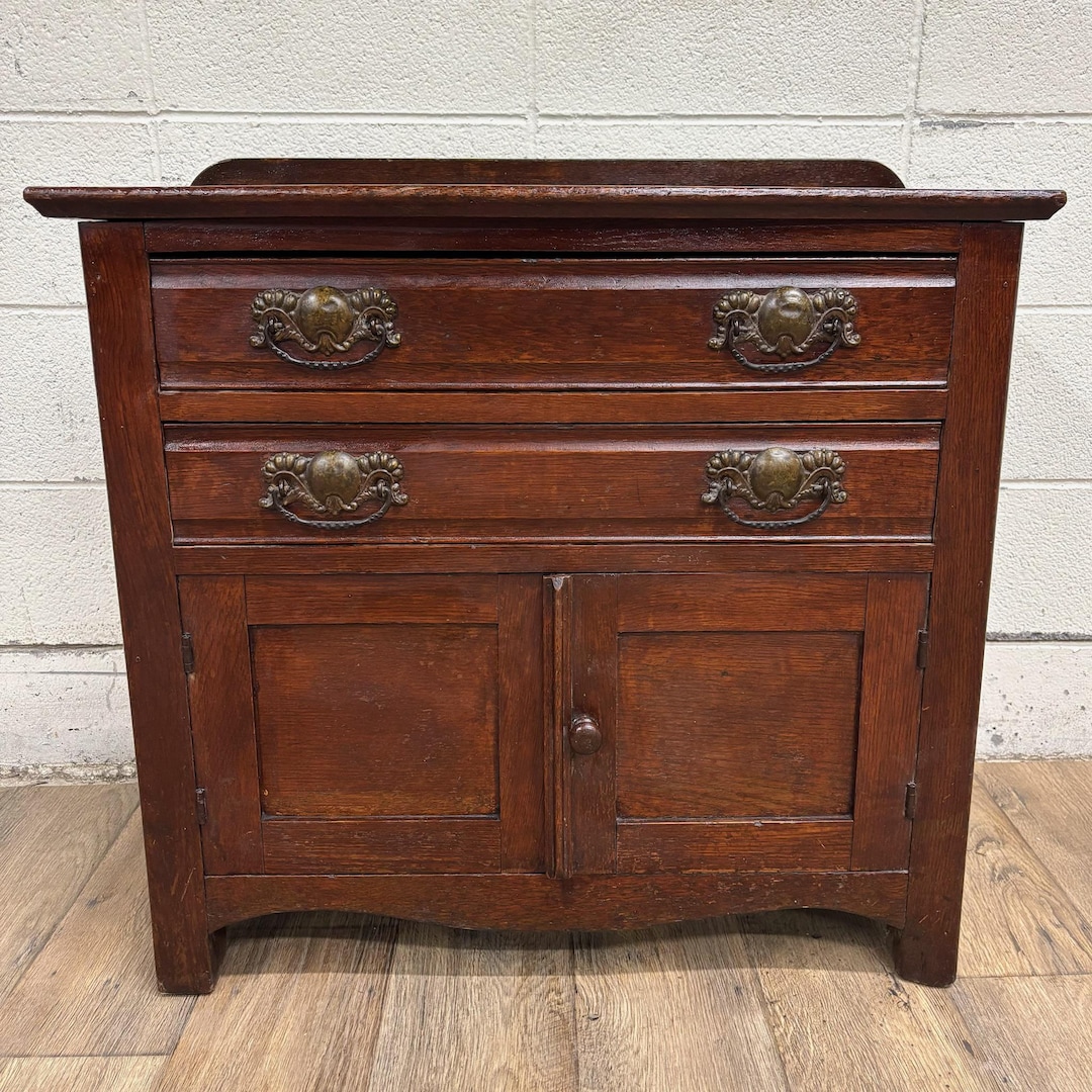 Antique Victorian Eastlake Cabinet Commode Washstand With Knapp Joints ...
