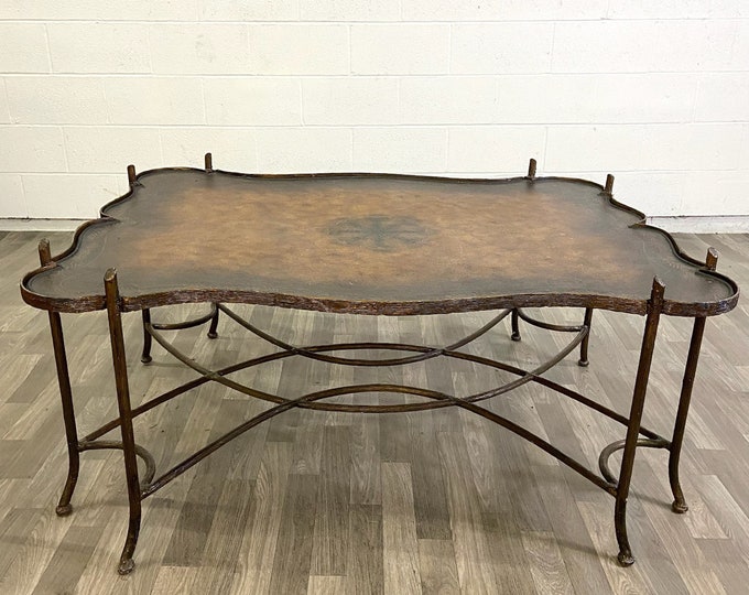 Vintage Neoclassical Chinoiserie Style Faux Root Twig Cocktail Table ...