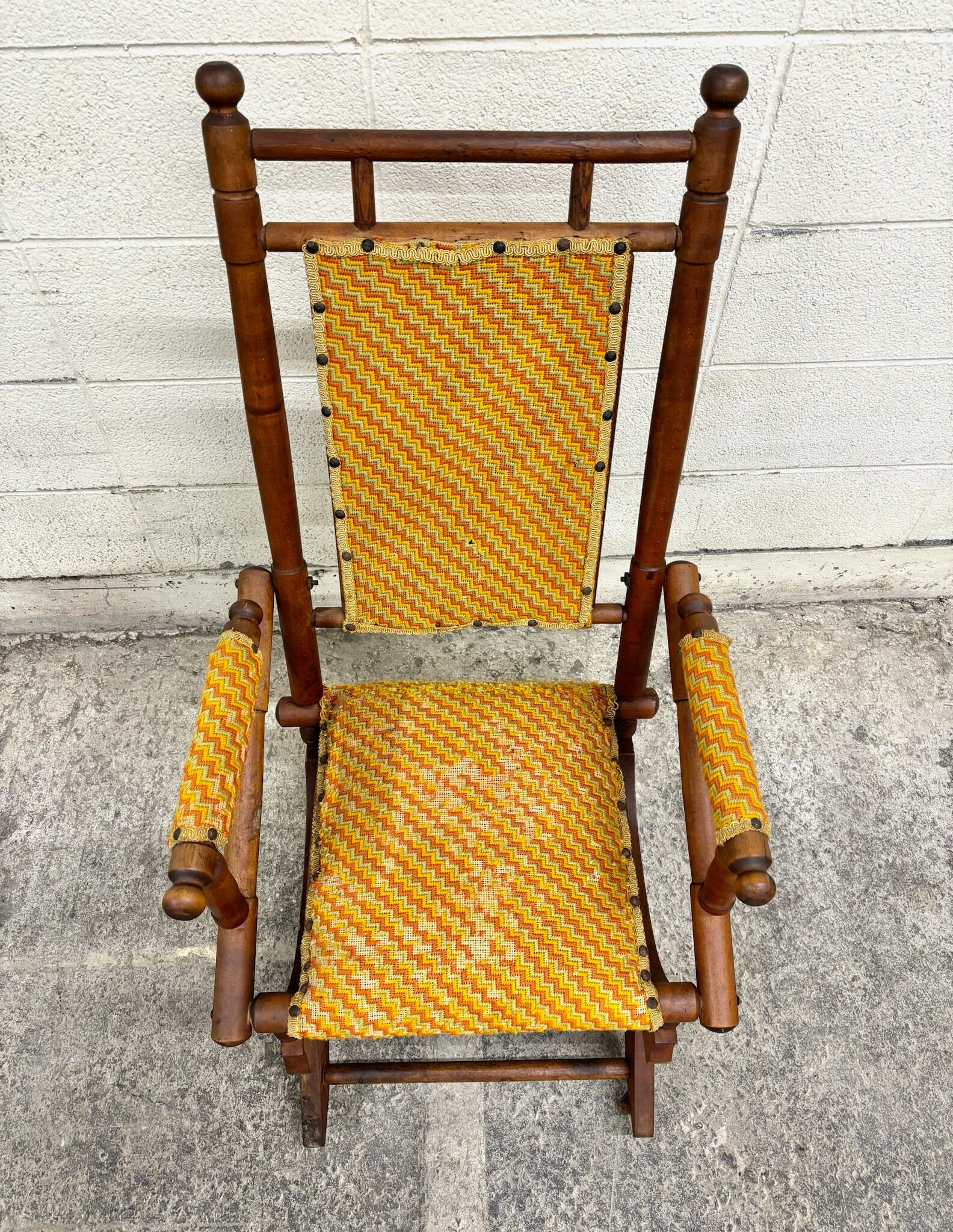 Antique Victorian Hunzinger Style Upholstered Spring Rocker - Etsy