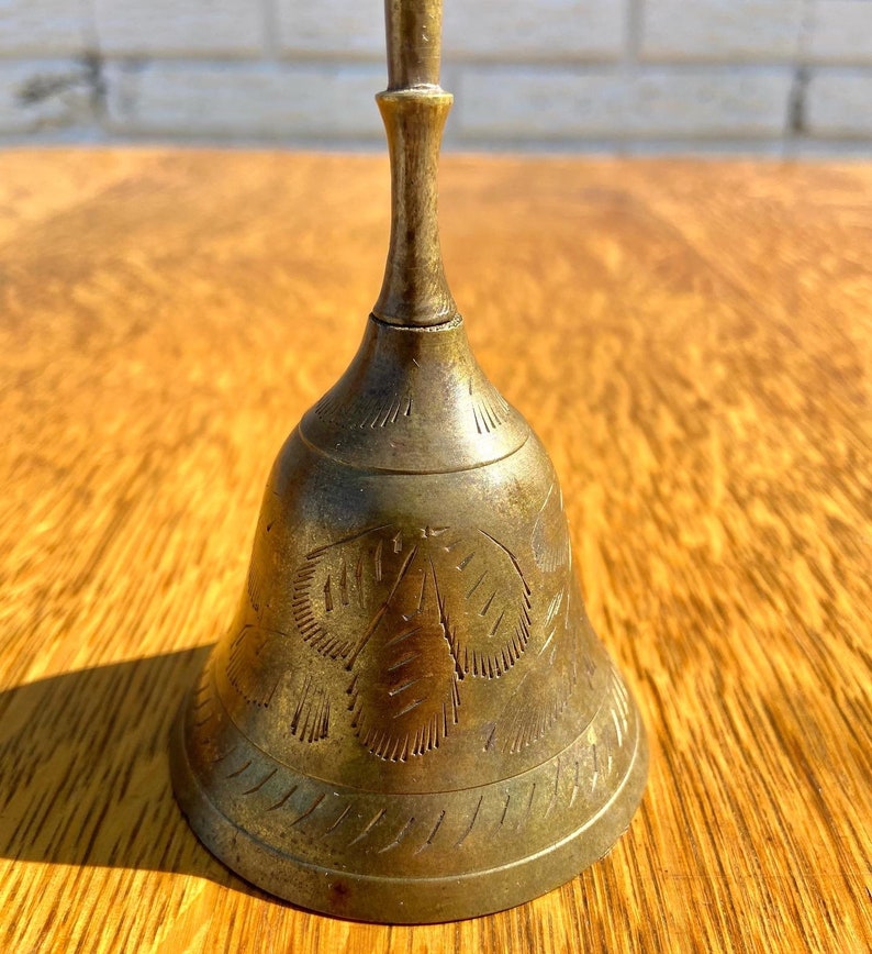 Vintage Brass Long Stem Bell - Etsy
