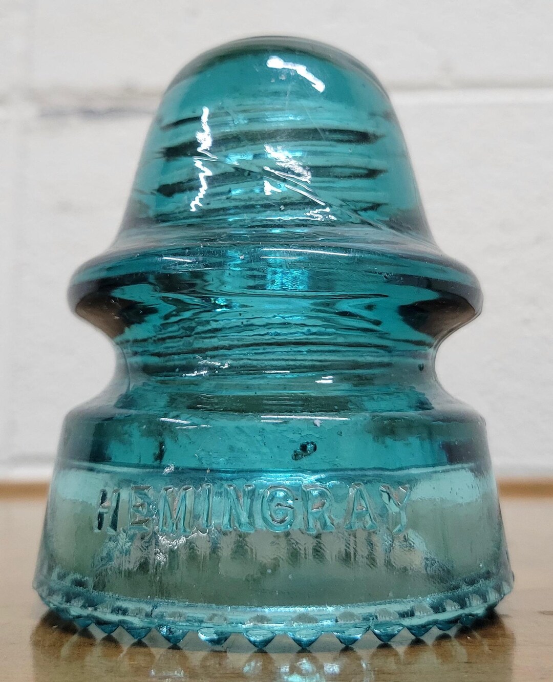 Vintage Hemingray 19 Teal or Aqua Glass Insulator - Etsy