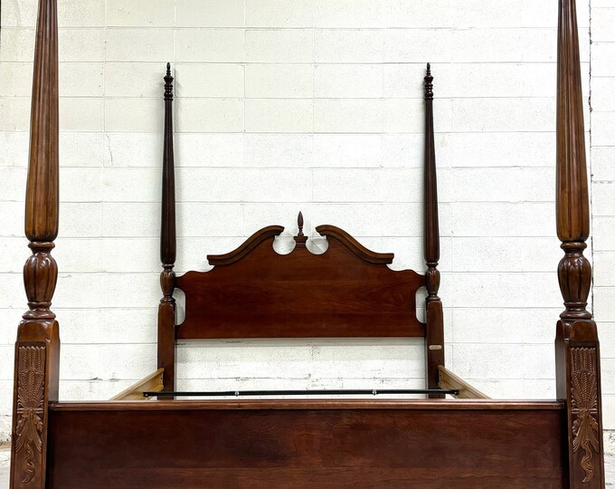 Vintage Queen Size Hood Furniture Limited Edition Cochran Four Poster ...