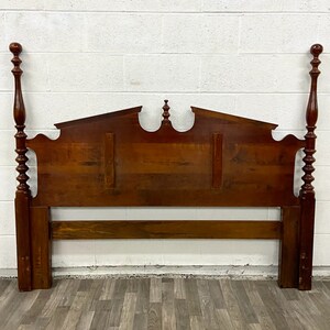 Vintage Queen Size Traditional or Colonial Style Cherry Headboard - Etsy