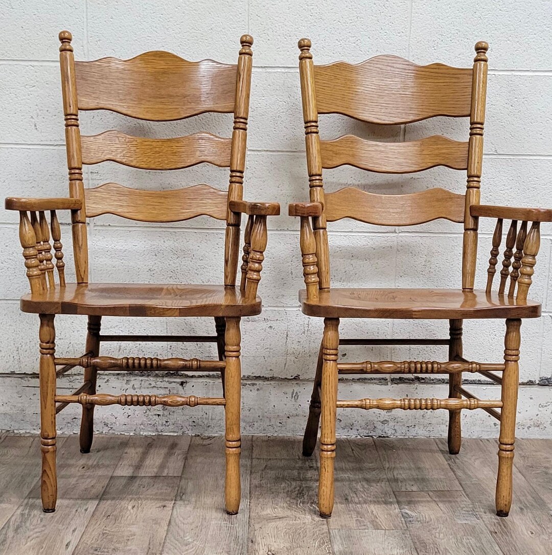Vintage Procter & Gamble Ladder Back Country French Style Dining Chairs ...