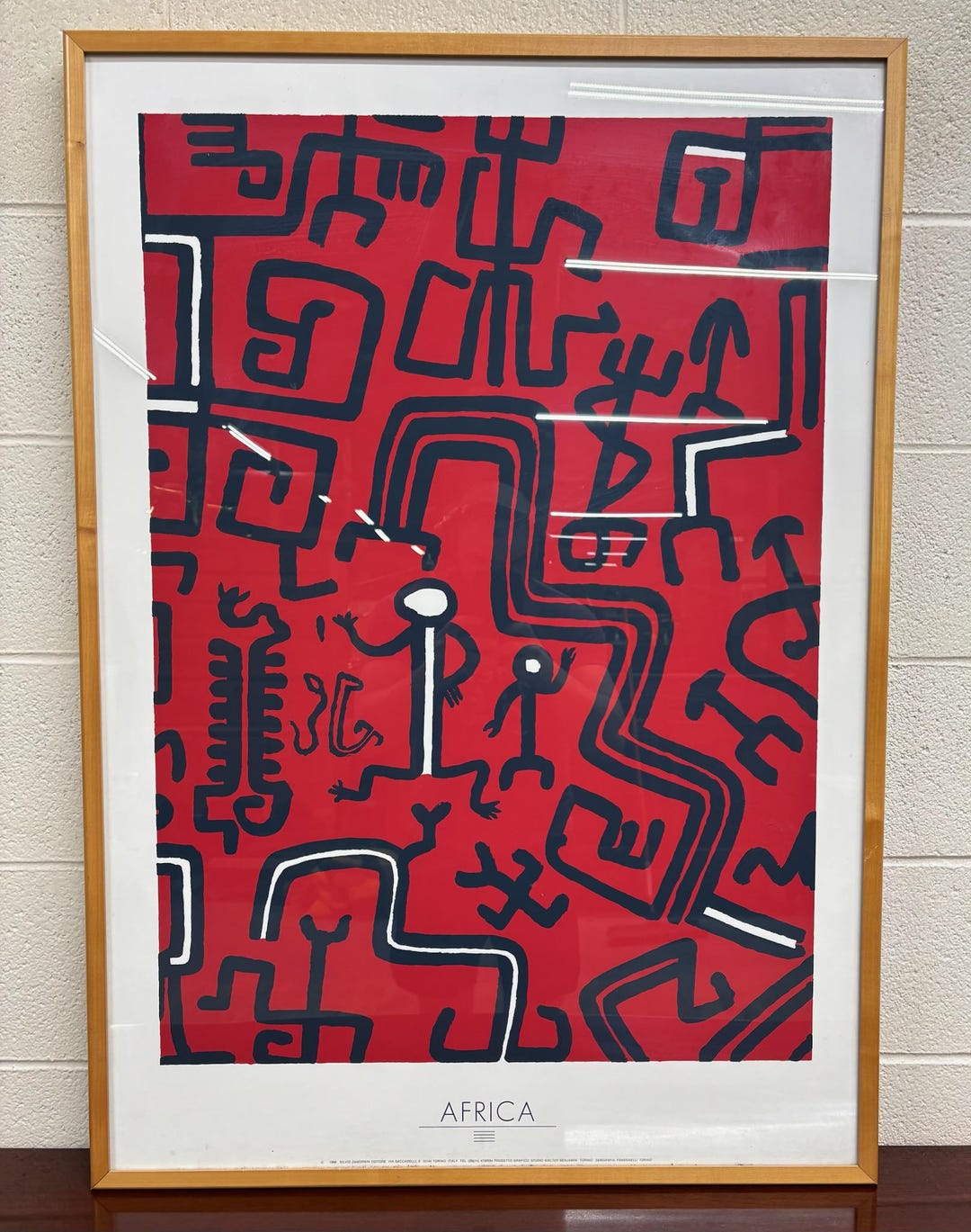 Vintage 1988 Keith Haring “africa” 40 Inch Poster South Africa ...