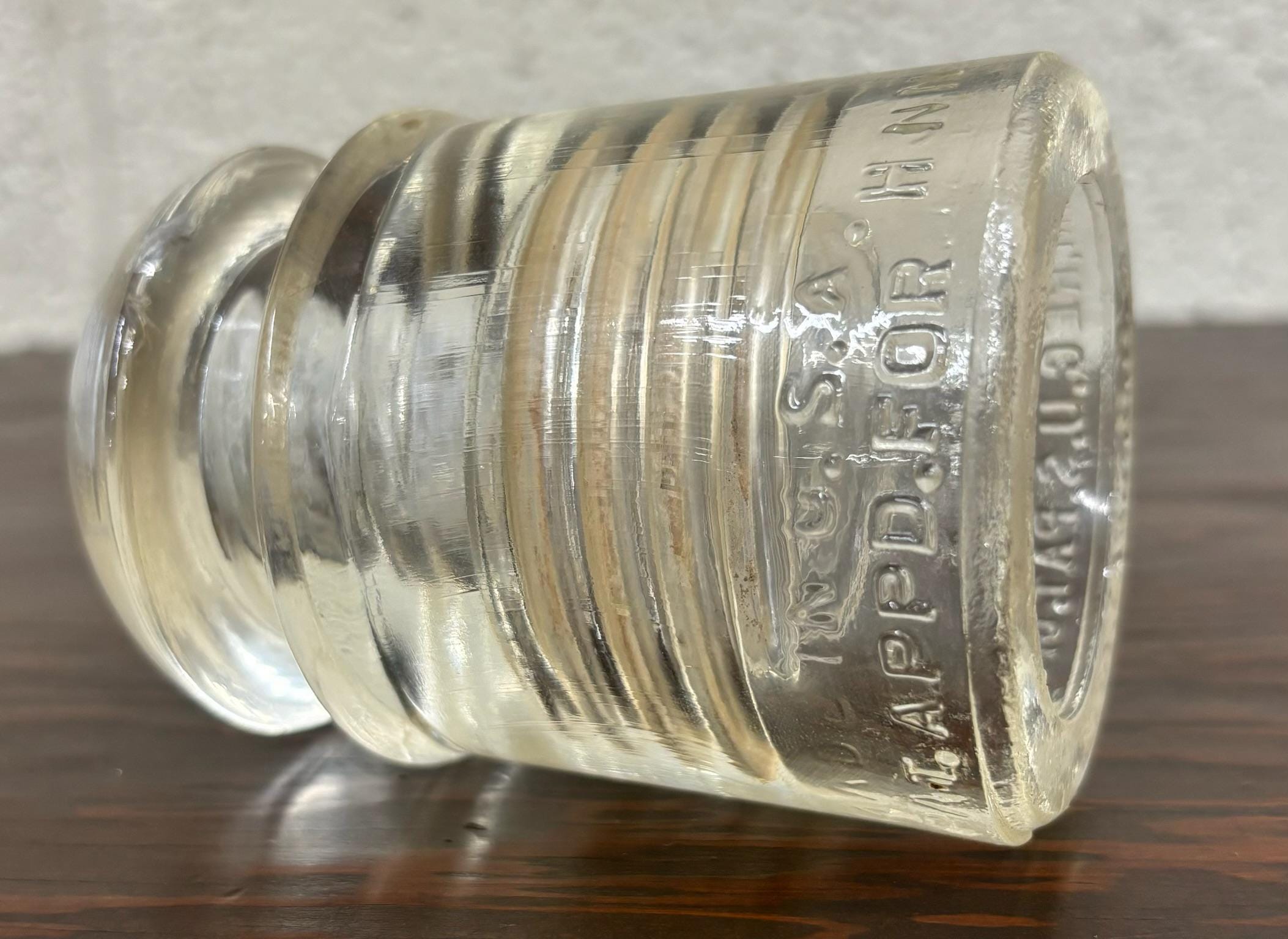 Vintage PYREX Clear Glass Insulator - Etsy