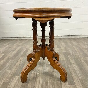 Antique Victorian Style Oval Parlor Table Accent Table - Etsy