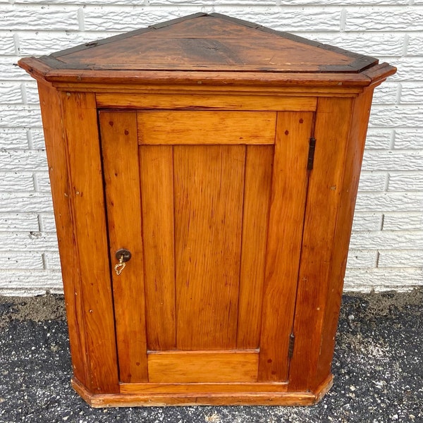 Rustic Corner Cabinet - Etsy