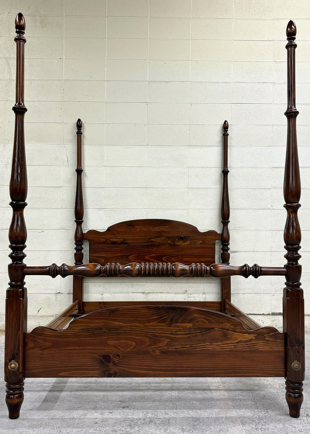 Vintage Ethan Allen Antiqued Pine Old Tavern Full Size Poster Bed - Etsy