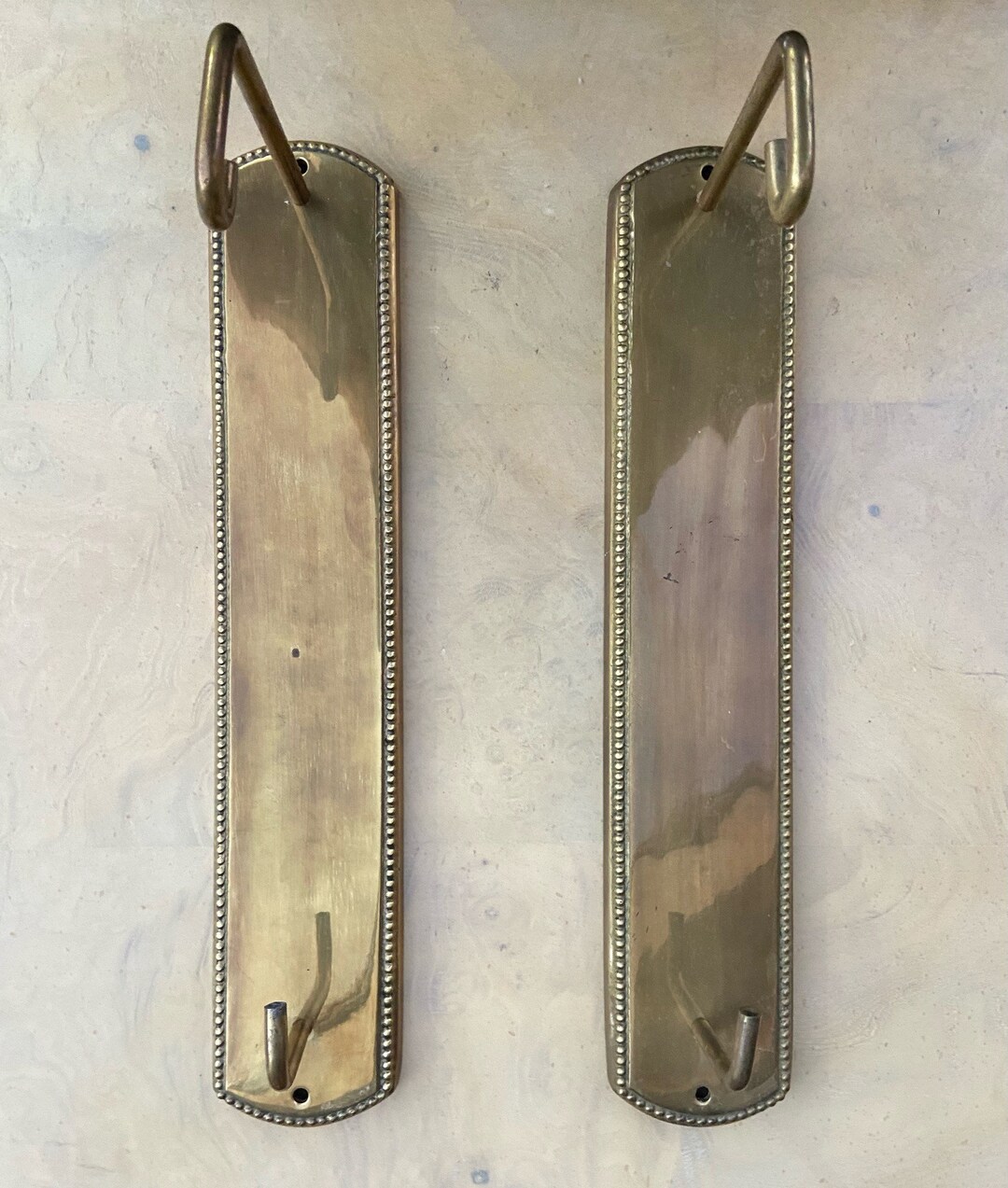 Vintage Brass Wall Hooks by the Bombay Company - Pair - Etsy