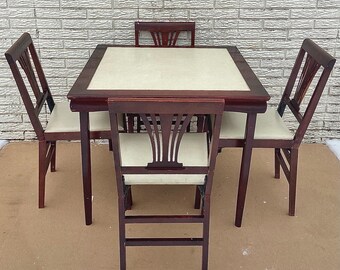 Mid Century Card Table - Etsy