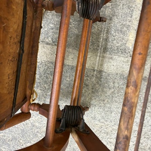 Antique Victorian Hunzinger Style Upholstered Spring Rocker - Etsy