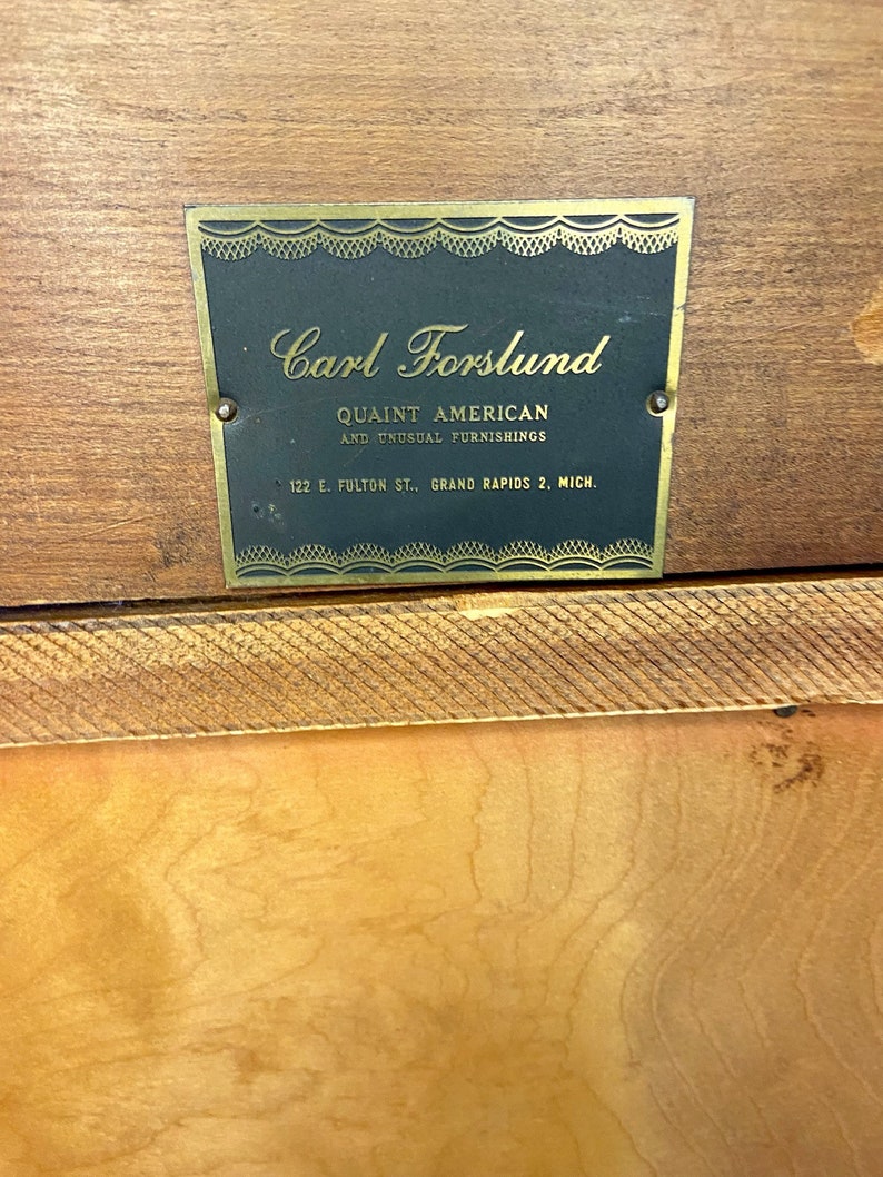 Vintage Carl Forslund Quaint American Cherry Sideboard - Etsy