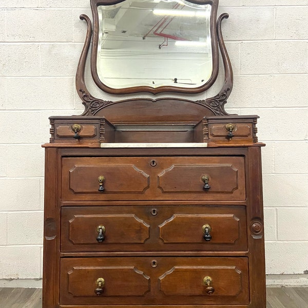 Antique Dresser With Mirror - Etsy