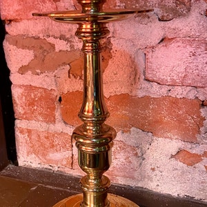 Vintage Brass Large 12.75 Inch Candlestick Holder - Etsy