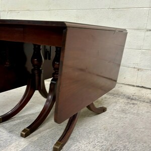 Vintage Duncan Phyfe Style Mahogany Drop Leaf Dining Table W/ Jefferson ...